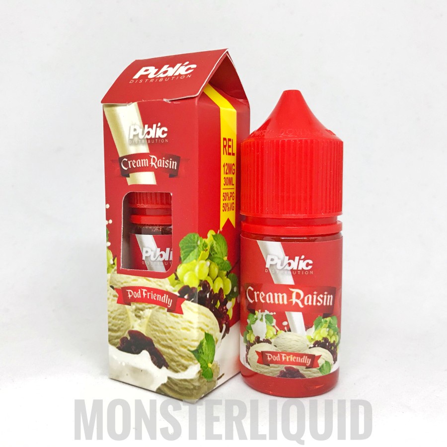 Jual PODS FRIENDLY CREAM RAISIN V1 ORIGINAL BY PUBLIC 12MG 30ML ...