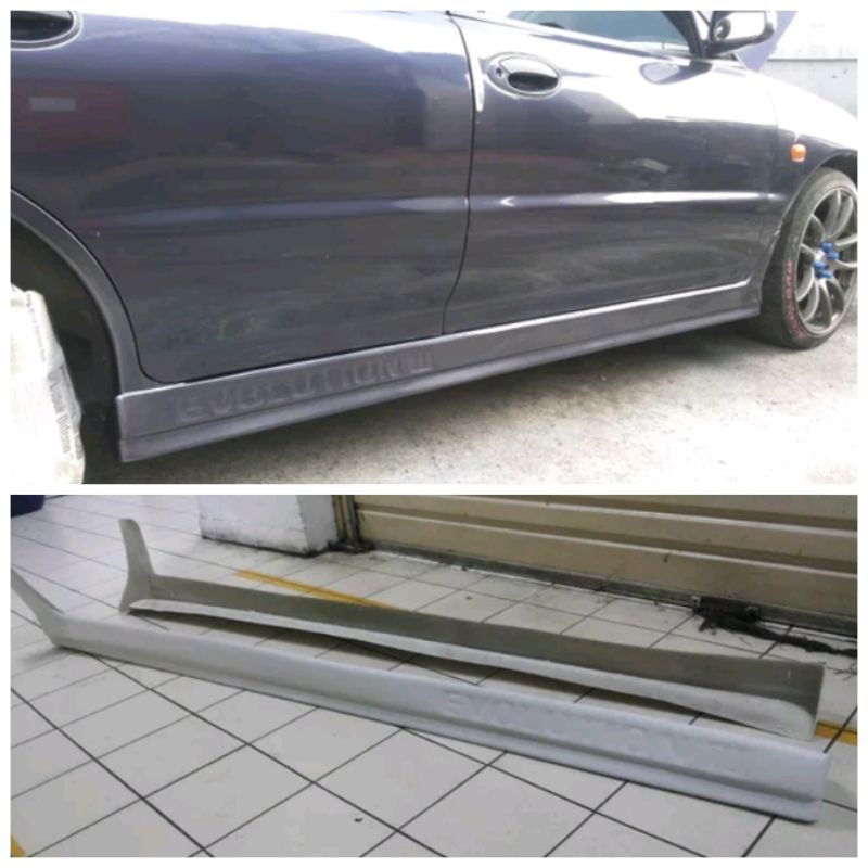 Jual Sideskirt Kanan Kiri Bodykit Mitsubishi lancer evo 3 Body Kit ...