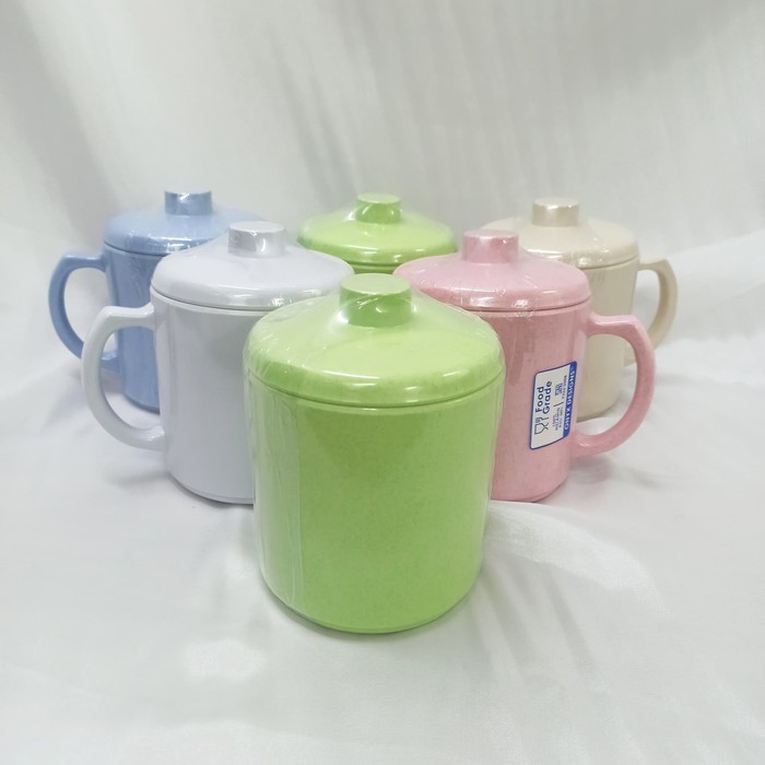 Jual Mug Gelas Melamine + Tutup 600 ML Bagus Merk Onyx 3105 | Shopee ...