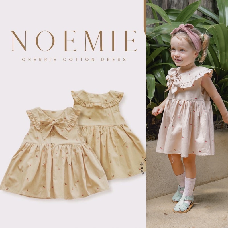Jual NOEMIE DRESS BELL & BO FREYA DRESS BELL&BO / Dress Anak Cherry | Shopee Indonesia