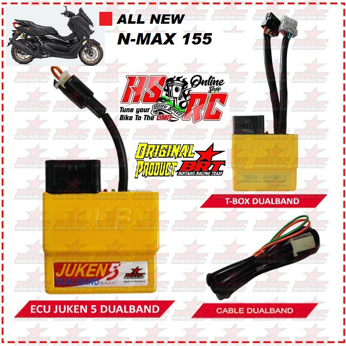 Jual ECU JUKEN 5 BRT DUAL BAND Yamaha ALL NEW NMAX 155 ECM INJEKSI N ...