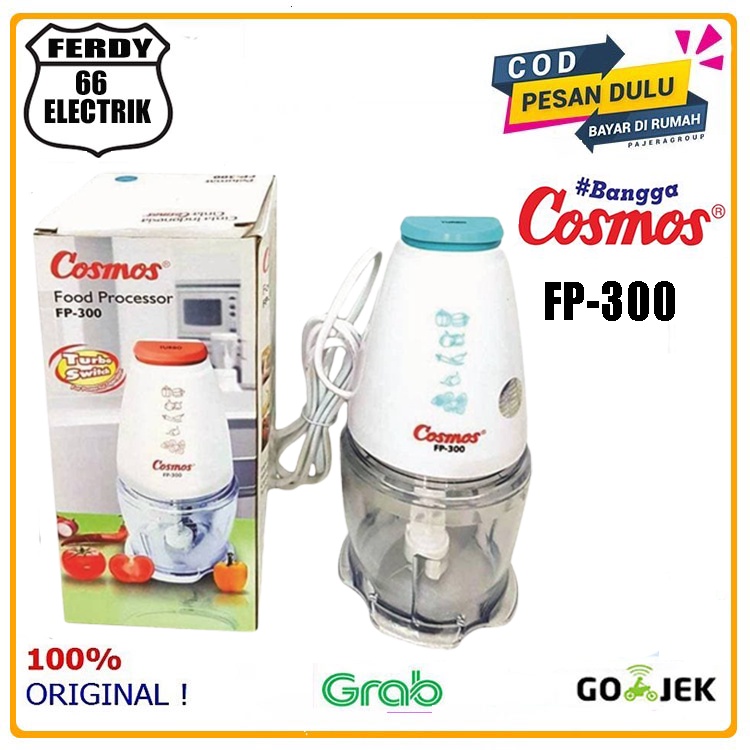 Jual COSMOS Mini Food Processor 300mL FP-300 Chopper FP300 | Shopee ...