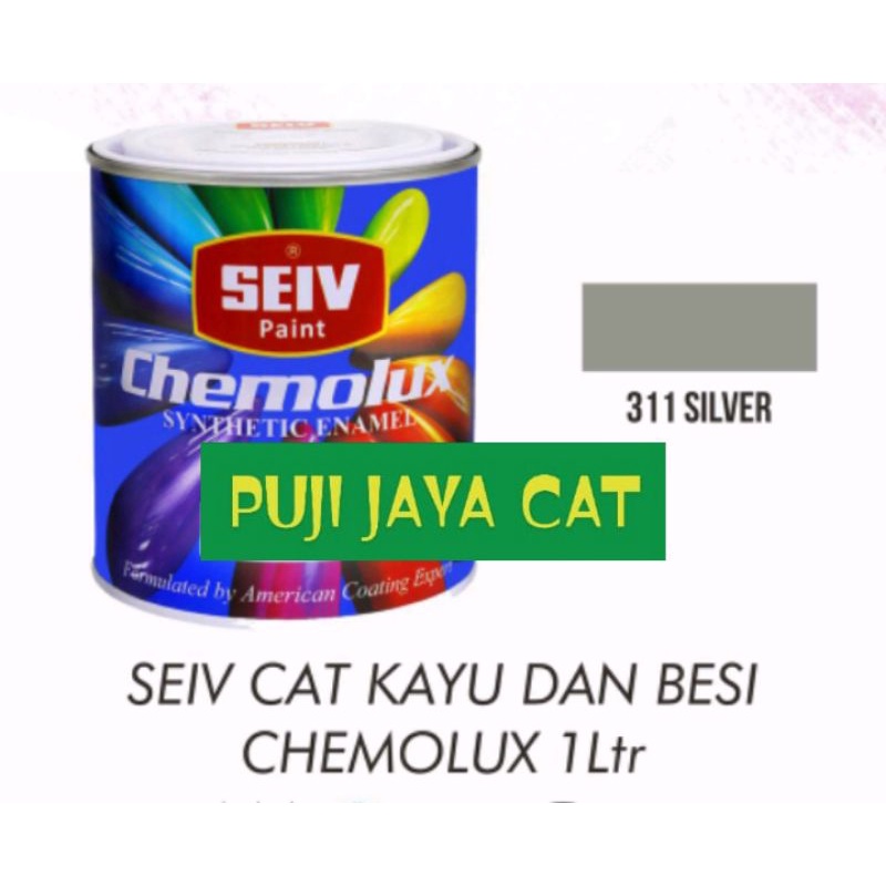Jual SEIV 311 SILVER CAT BESI DAN KAYU 1L | Shopee Indonesia