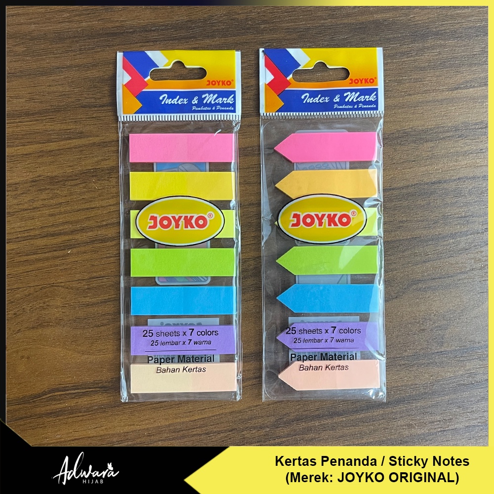 Jual JOYKO Kertas Penanda Sticky Notes / Memo Index and Mark | Shopee ...