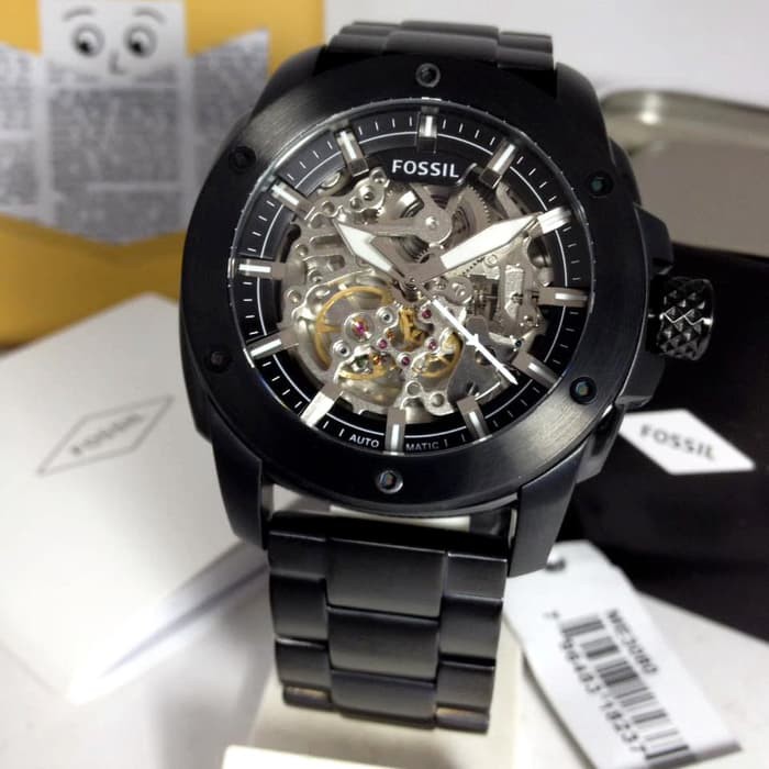 Jual FOSSIL ME3080 AAUTOMATIC BLACK 45MM ORIGINAL | Shopee Indonesia