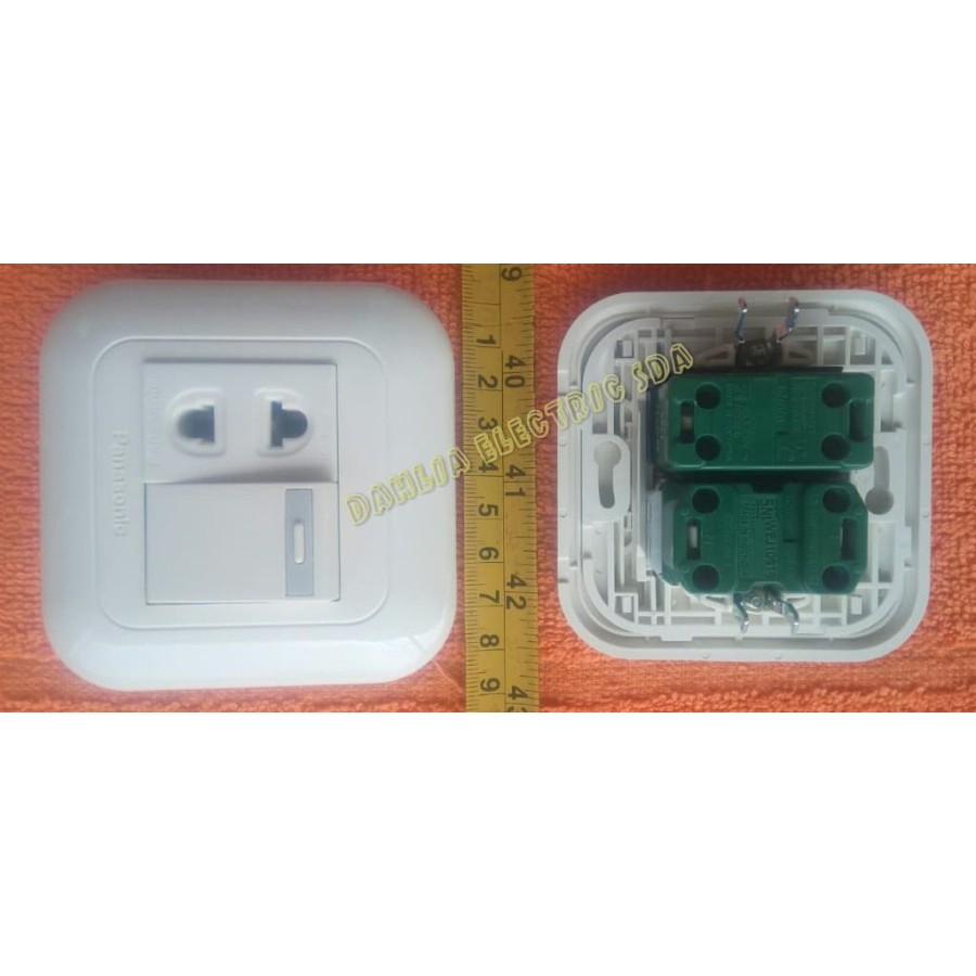 Jual SAKLAR SINGLE plus STOP KONTAK GEPENG atau KECIL IB PANASONIC ...