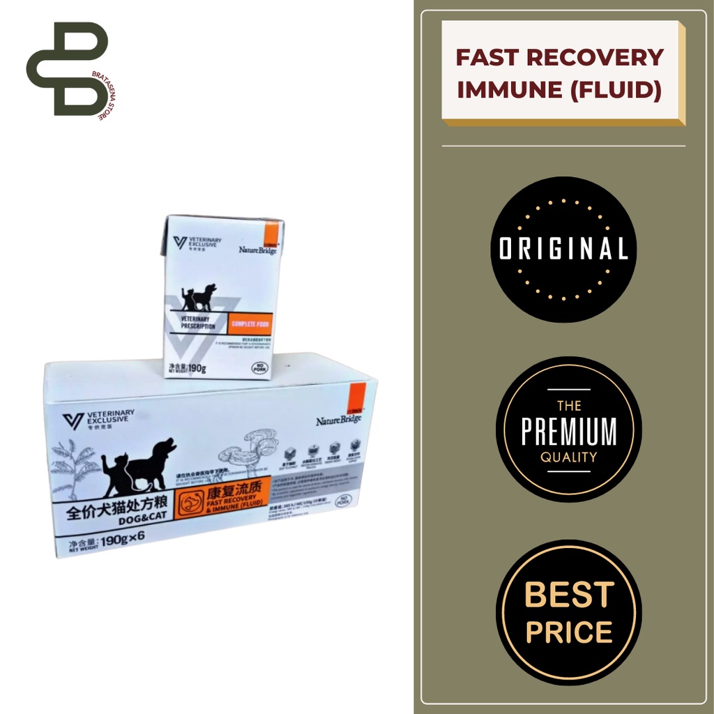 Jual NATURE BRIDGE FAST RECOVERY & IMMUNE (FLUID) FOR CAT & DOG WET ...