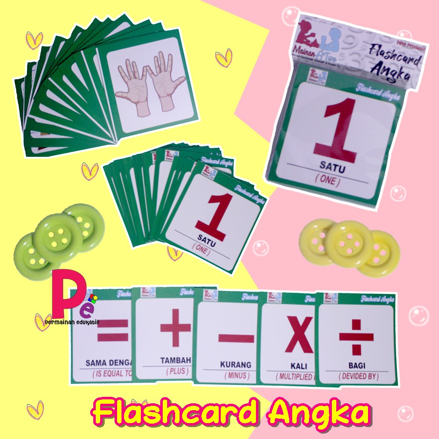 Jual (DISKON) Flashcard / Kartu Pintar Mainan Edukasi Anak Belajar ...