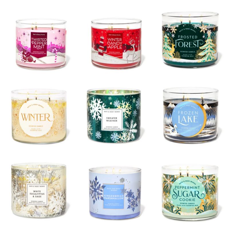 Jual [ Part 4 - CHRISTMAS ] 3 Wick Candle Bath and Body Works 411g ...