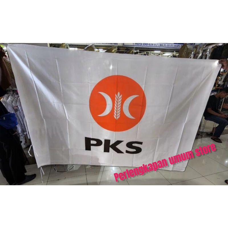 Jual BENDERA PARTAI PKS UKURAN 1 × 1,5 METER HARGA SATUAN | Shopee ...