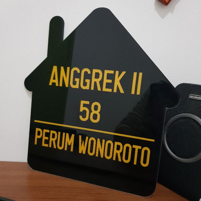 Jual Cetak Grafir Akrilik Nomor Rumah, Akrilik lampu, Tanda, Papan Nama ...
