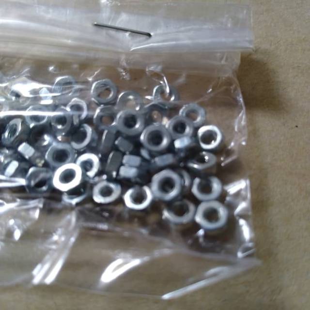 Jual Mur 2 mm isi kurang lebih 100 pcs | Shopee Indonesia