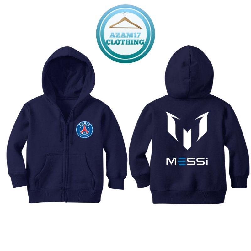 Jual HOODIE JAKET ZIPPER ANAK PARIST SAIN GERMAN /PSG LIONEL MESSI ...
