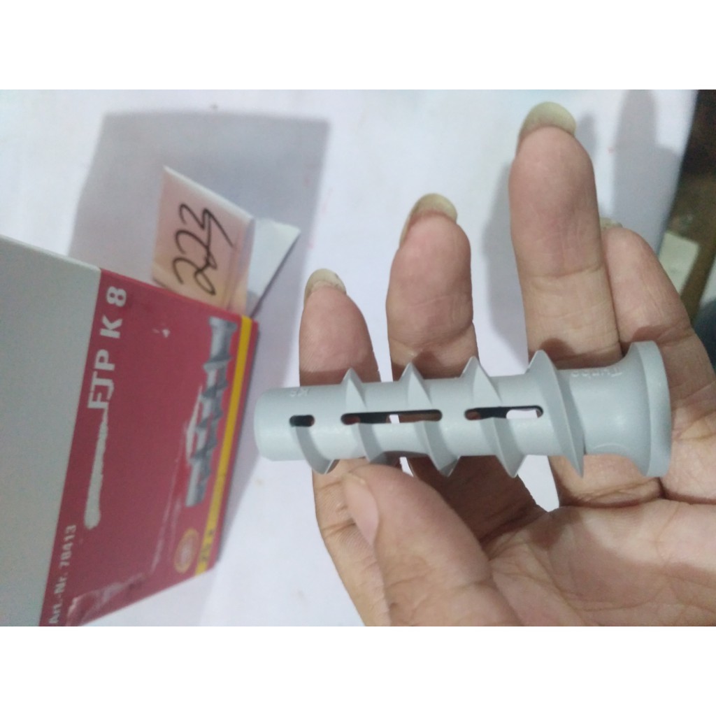 Jual fischer hebel pvc m 8 dinding 25 pcs tembok kunci 8 ficher baut m ...