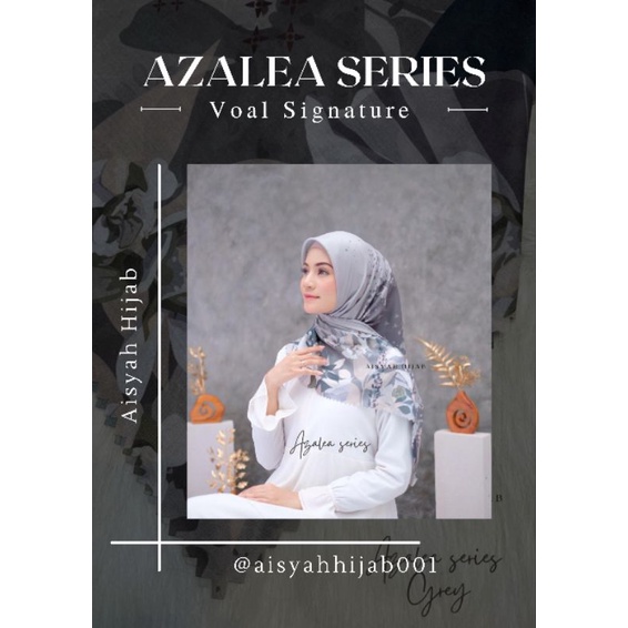 Jual HIJAB SEGIEMPAT VOAL PREMIUM MOTIF AZALEA SERIES PLUS PACKING SOFT ...