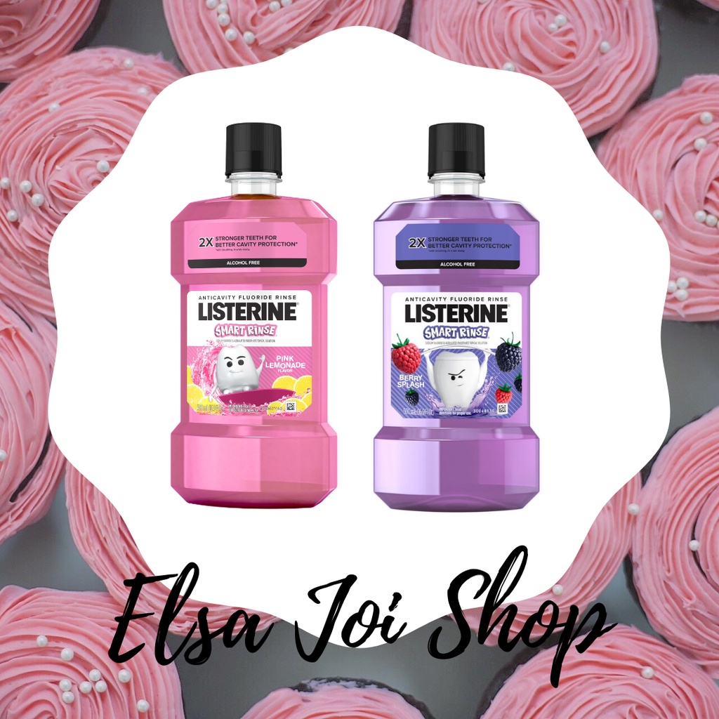 Jual Listerine Smart Rinse Kids Anticavity Mouthwash - 500 Ml ORIGINAL ...