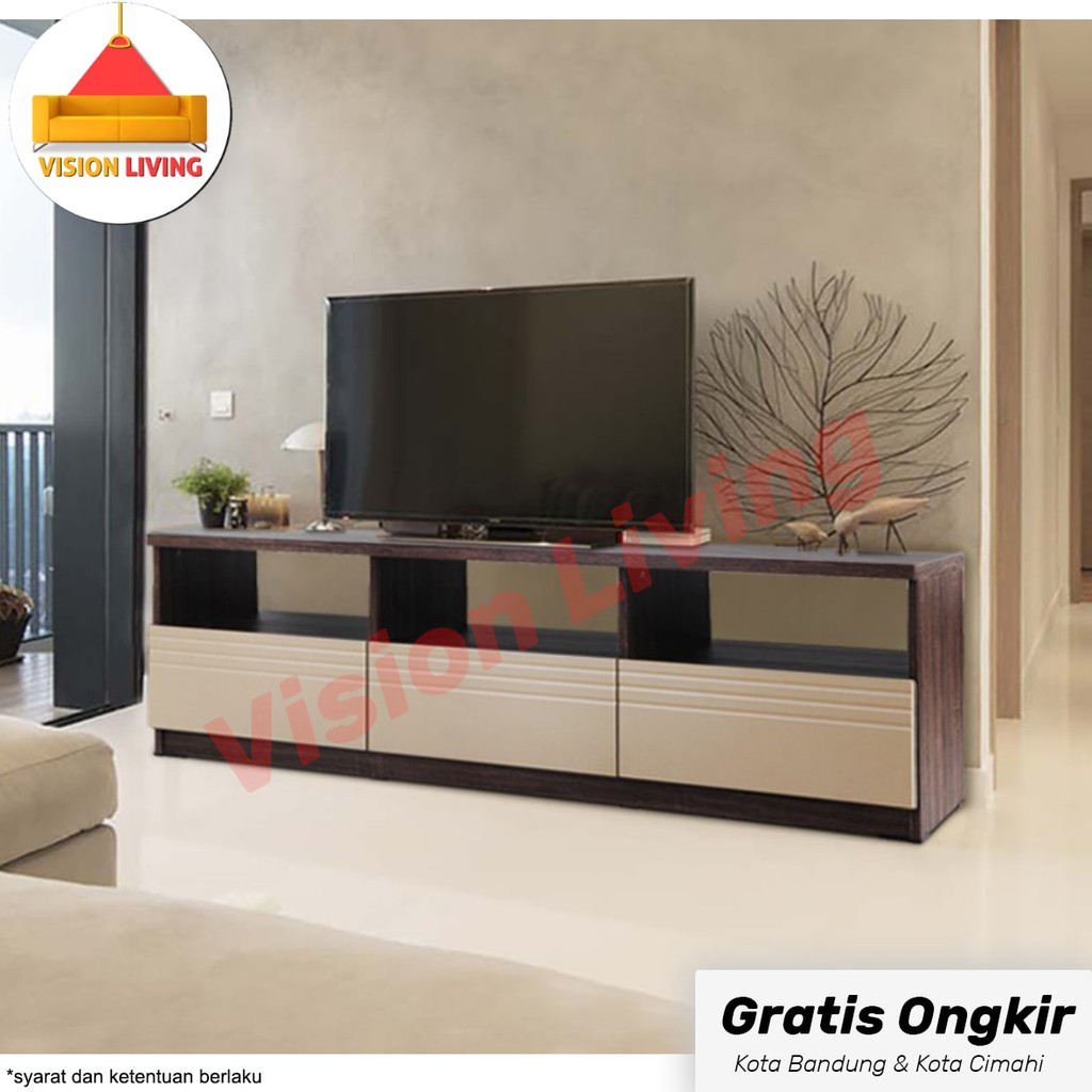 Jual Meja TV Rak TV Minimalis Audio Visual Rack AVR Lignum | Shopee ...