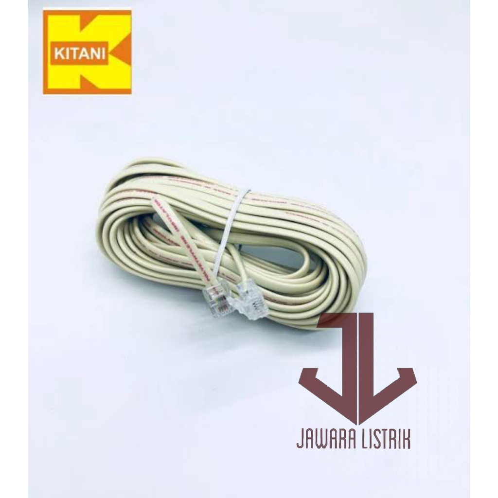 Jual KABEL LINE TELEPON PAKETAN KITANI + RG11 5 10 15 20 25 30 METER ...