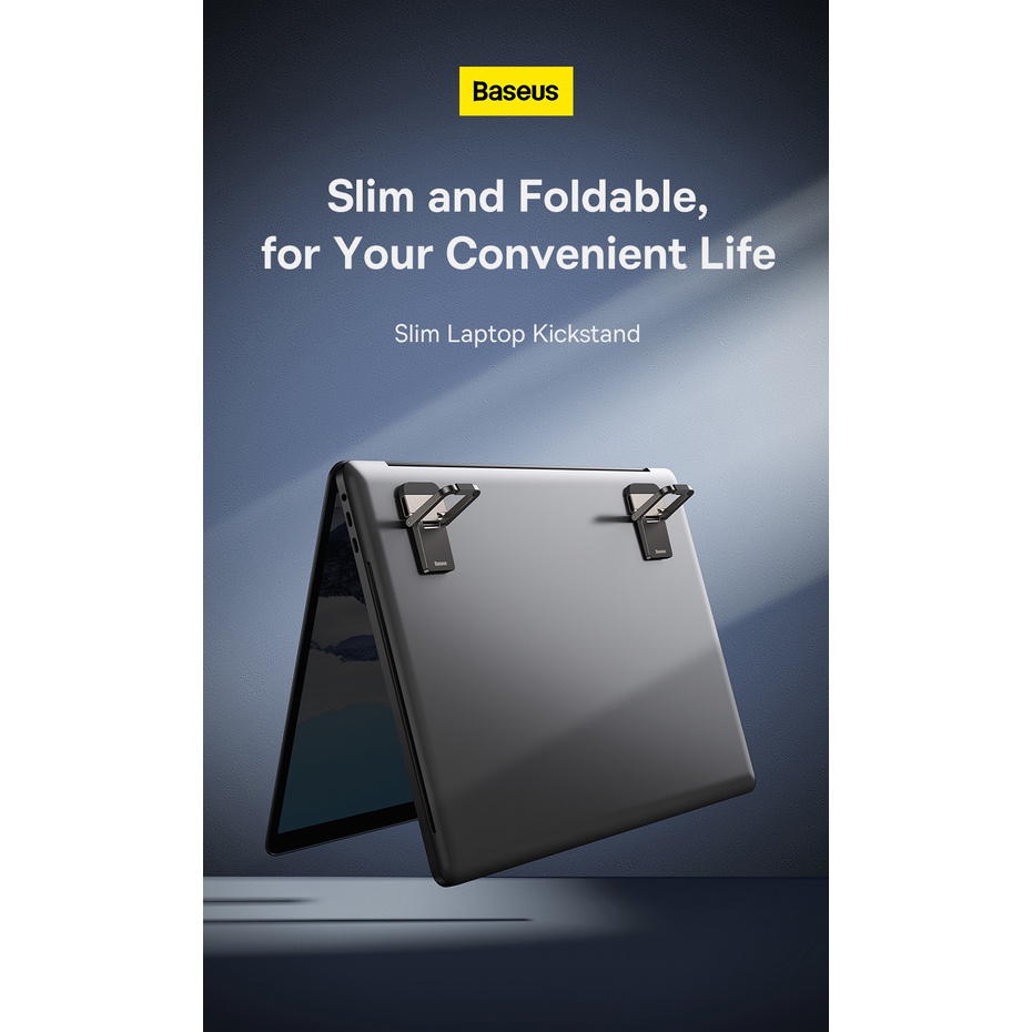 Jual BASEUS SLIM FOLDABLE LAPTOP KICK STAND 2 PCS | Shopee Indonesia