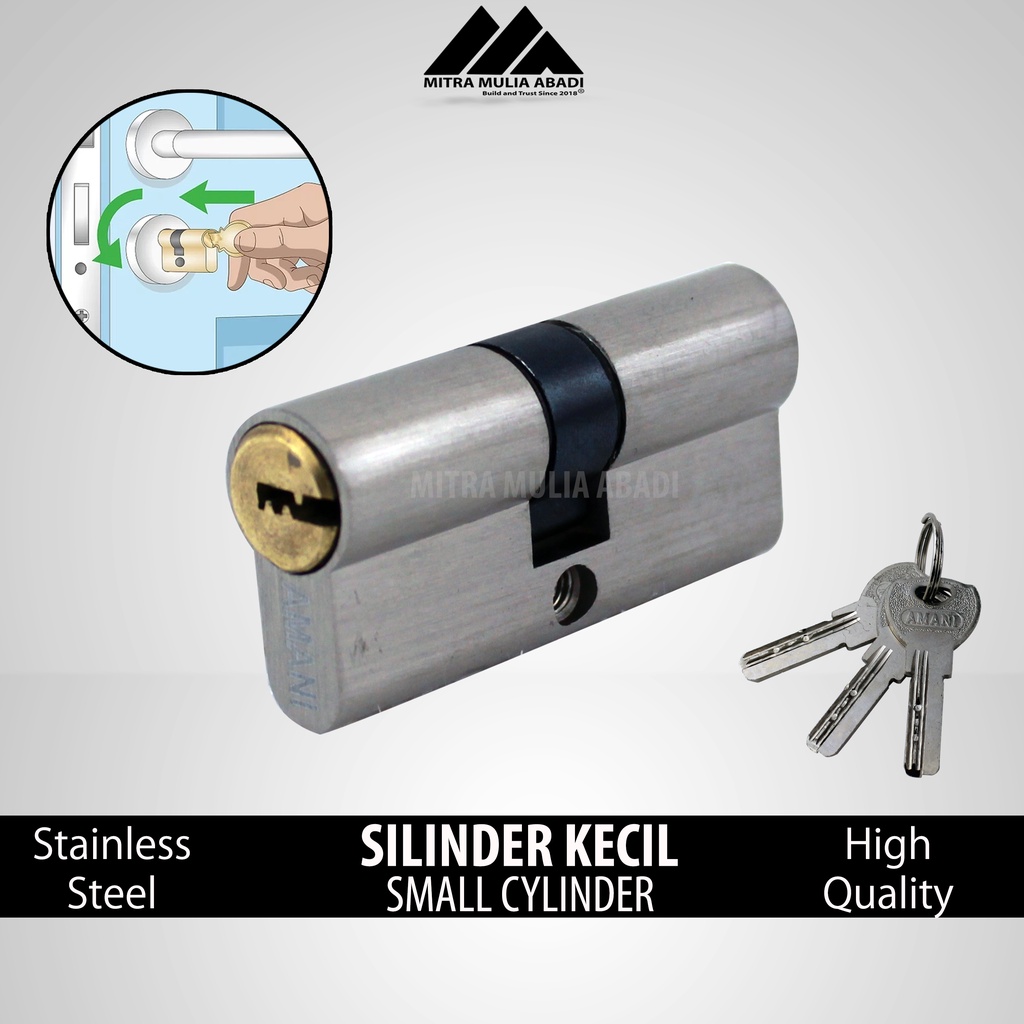 Jual Cylinder l Silinder Anak Lubang Kunci Pintu Kecil Jantung Kuningan | Shopee Indonesia