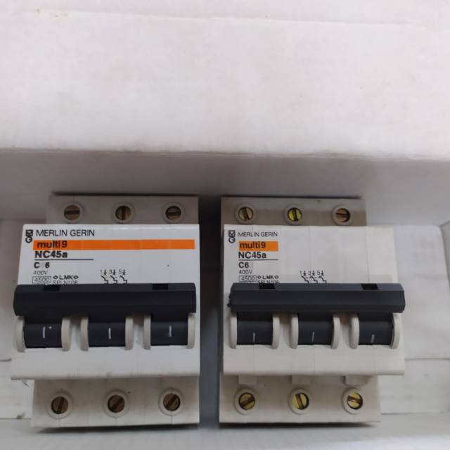 Jual MCB Merlin Gerin Multi9 3P 6A 400v 4500 LMK | Shopee Indonesia