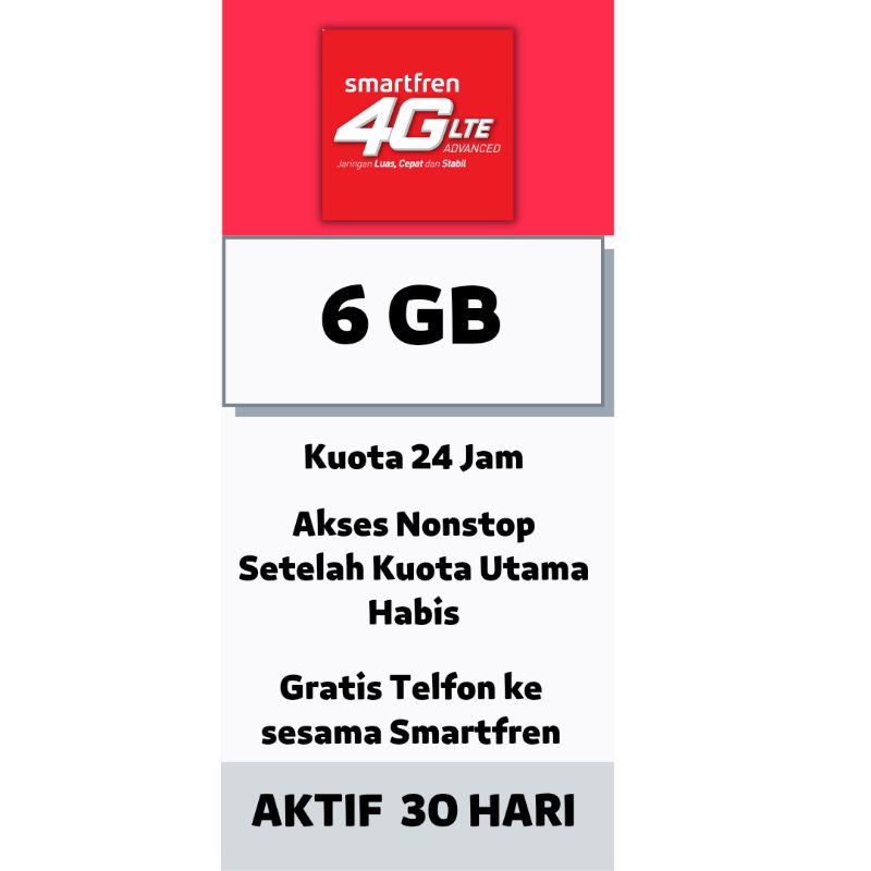 Jual PAKET DATA KUOTA SMARTFREN UNLIMITED NONSTOP KUOTA FULL 24 JAM TANPA PEMBAGIAN MURAH ...