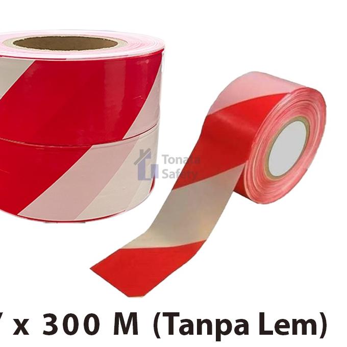 Jual Police Line Merah Putih / Garis Polisi 2 Inchi x 300 Meter ...