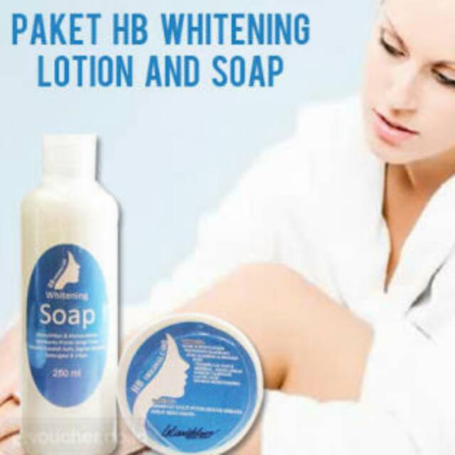 Jual PAKET HB LOTION ( HAND BODY LOTION WHITENING ) + SOAP 250ml ...