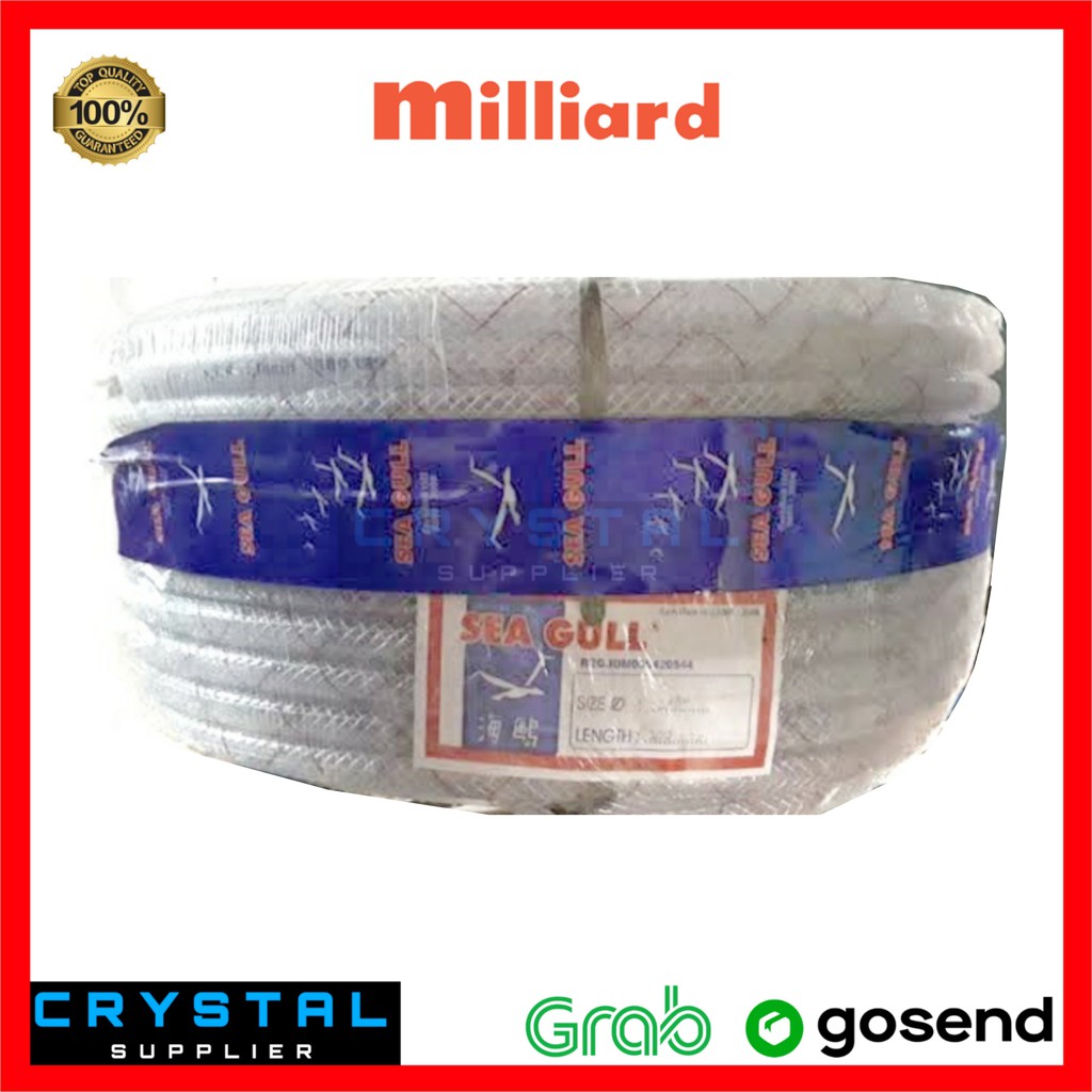 Jual Selang Air SEAGULL Milliard 1/4" HIPREX Roll 100 m Miliard Selang ...