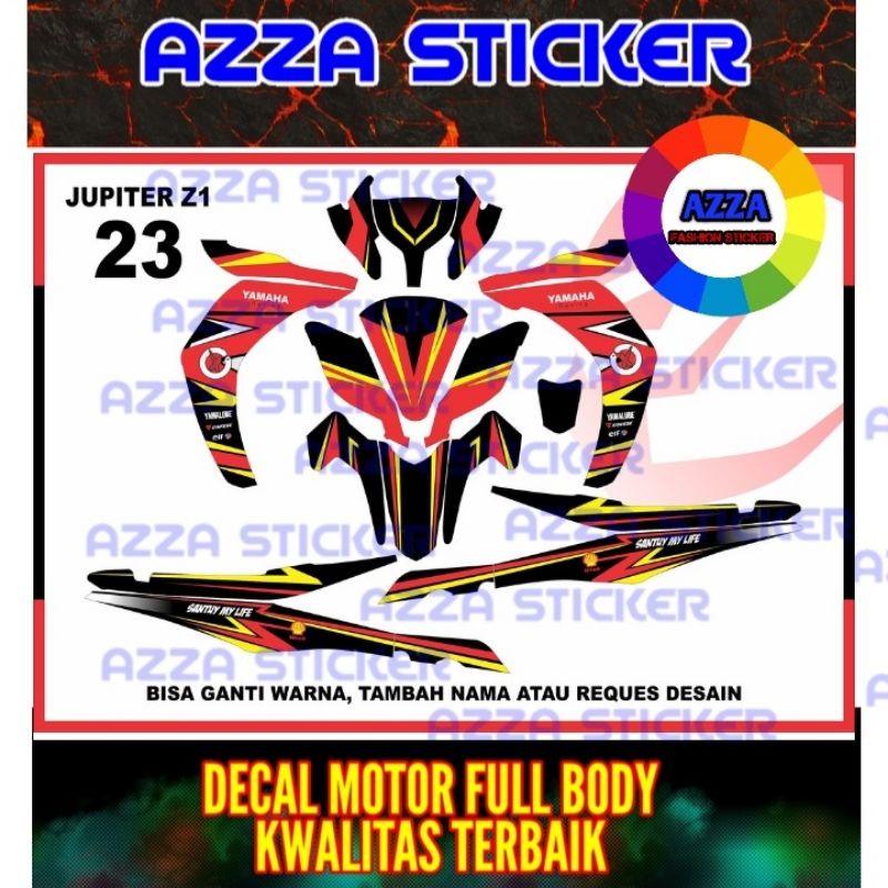 Jual Sticker Decal Jupiter Z1 Full Body Stiker Jupiter Z1 Dekal Jupiter ...