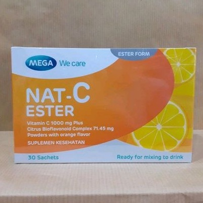 Jual Mega Nat C Ester 30's Sachet | Shopee Indonesia
