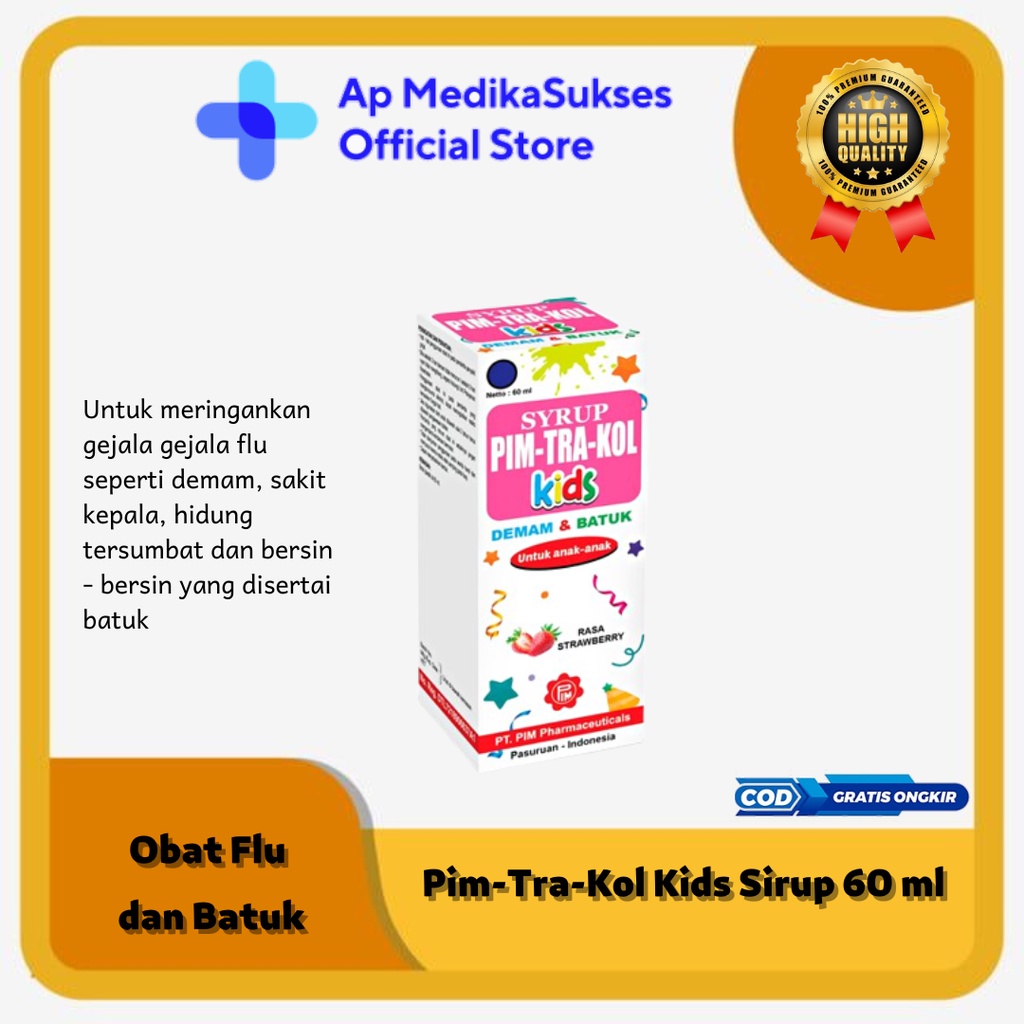 Jual Pimtrakol Kids Sirup 60 ml - Obat batuk dan pilek | Shopee Indonesia