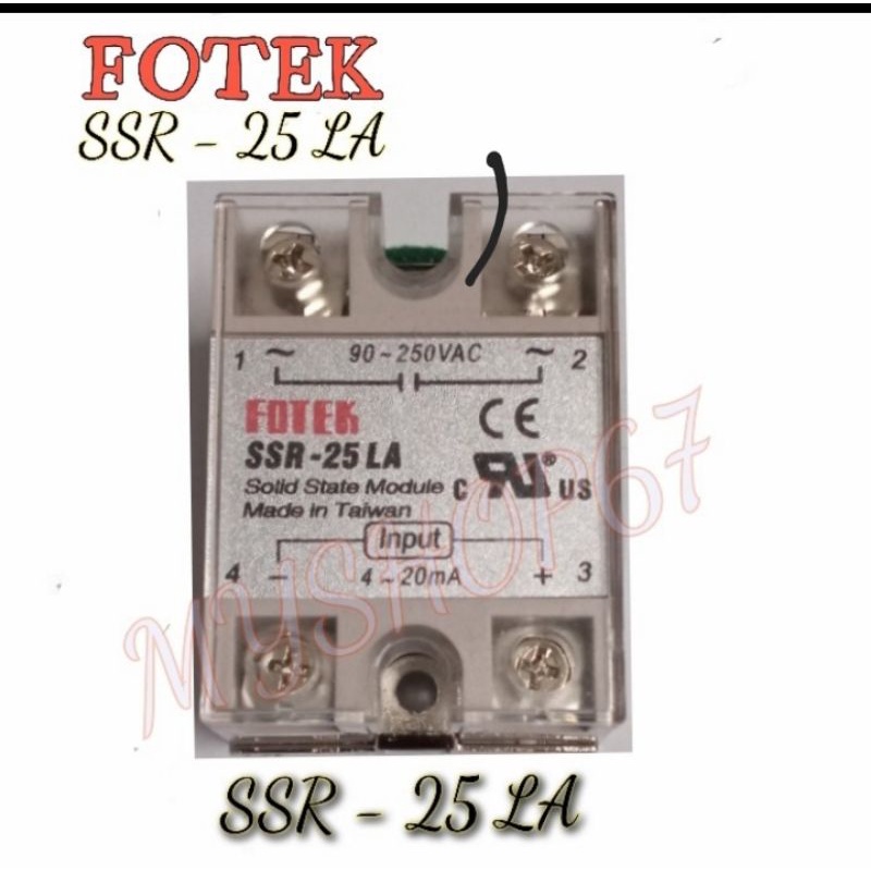 Jual SSR 25 LA FOTEK Solid State Module Relay Fotek SSR-25 LA | Shopee Indonesia