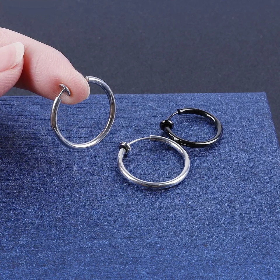 Jual anting palsu-Fake earing-tanpa tusuk-(BAHAN STAINLESS STEEL ...