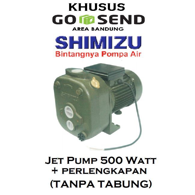Jual TANPA TABUNG!!! Pompa Shimizu PC 503 Bit Jet Pump 500 Watt Pompa Jet SRNew2091 | Shopee ...