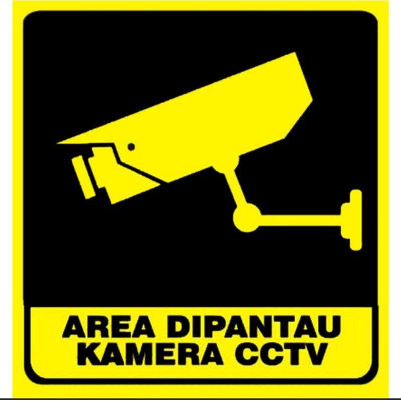 Jual Sticker cctv isi 6 pcs | Shopee Indonesia