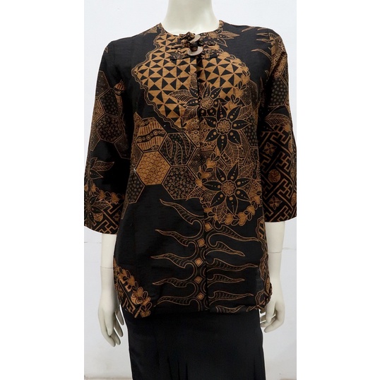 Jual Arjuna Weda Blouse Wanita Batik Bunga Melati B | Shopee Indonesia