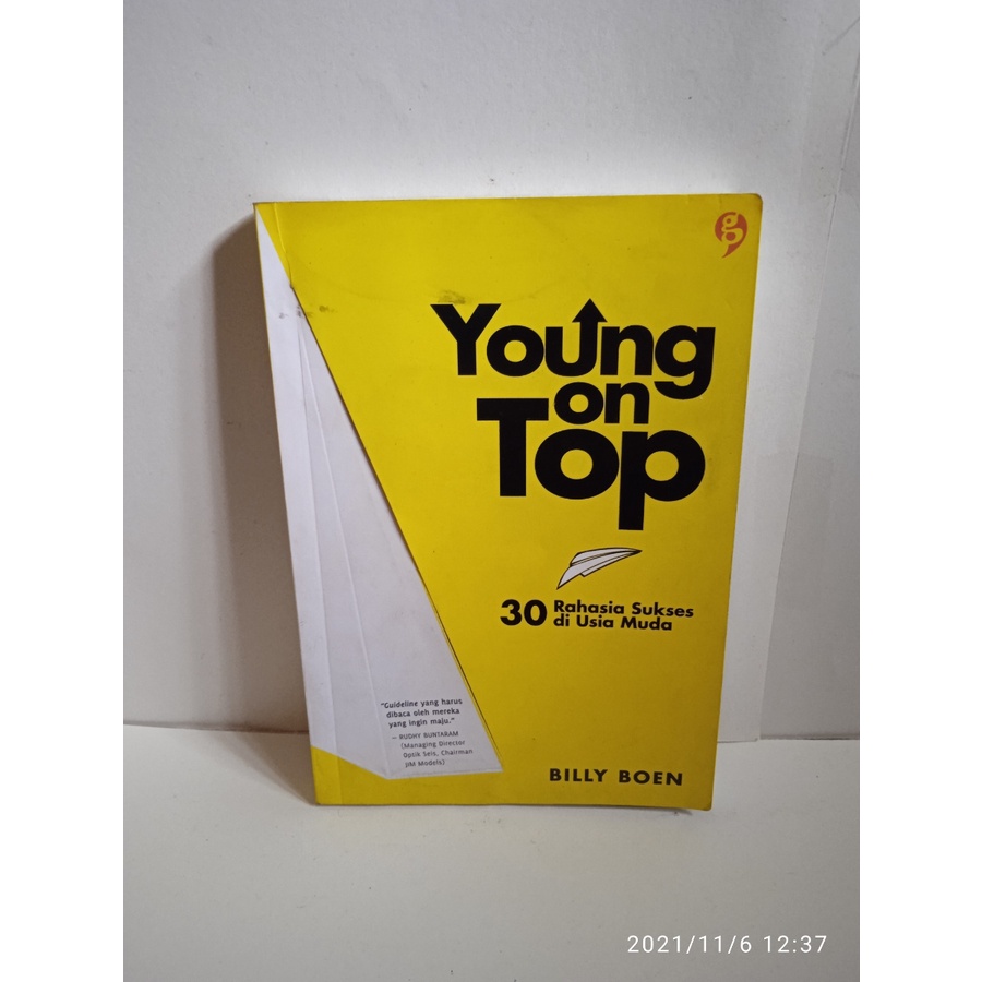 Jual buku young on top 30 rahasia sukses di usia muda - Billy Boen ...