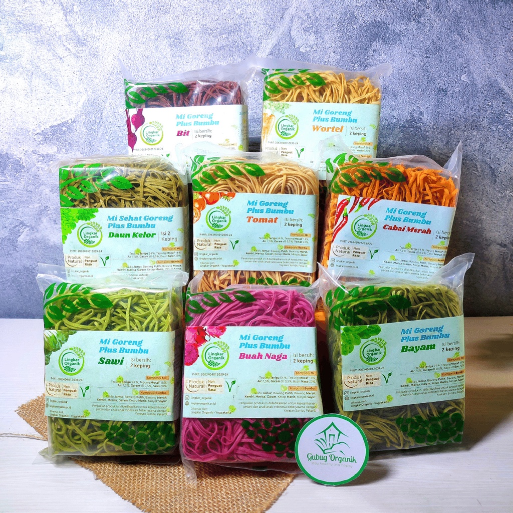 Jual Mie Sehat Goreng Instan Lingkar Organik 100gr Varian Rasa Wortel ...