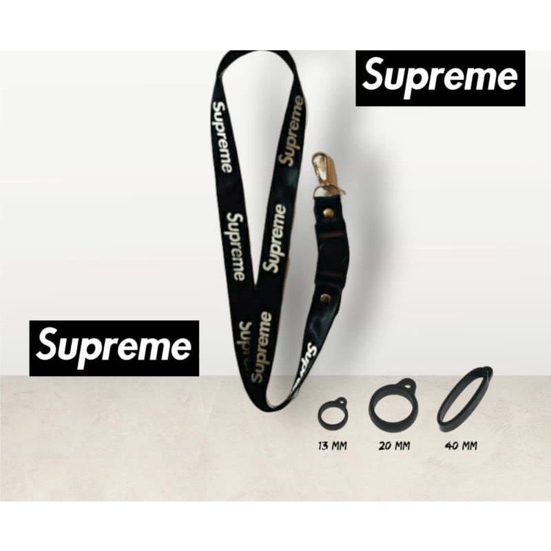 Jual lanyard SUPREME gantungan kunci DISTRO / tali lanyard gantungan ...