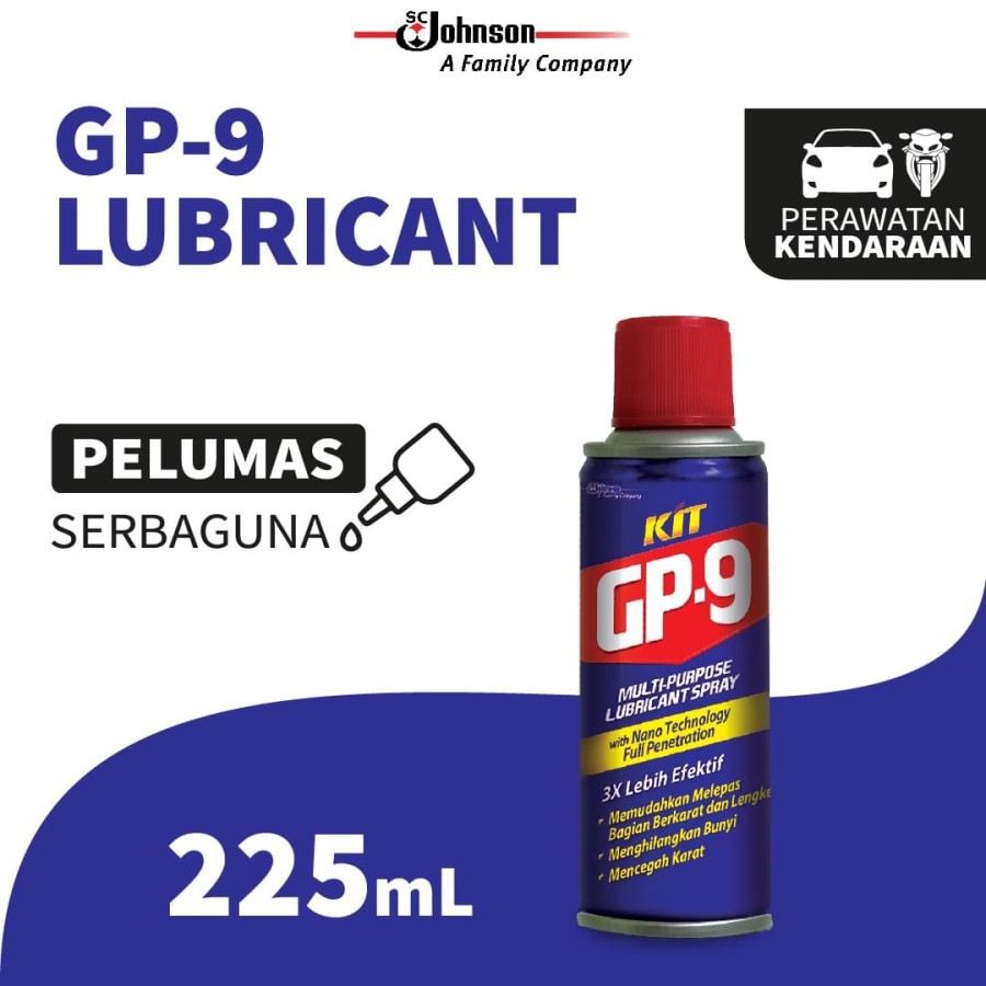Jual Kit Gp-9 Pelumas Multi Purpose Lubricant Spray 225ml SC Jhonson ...