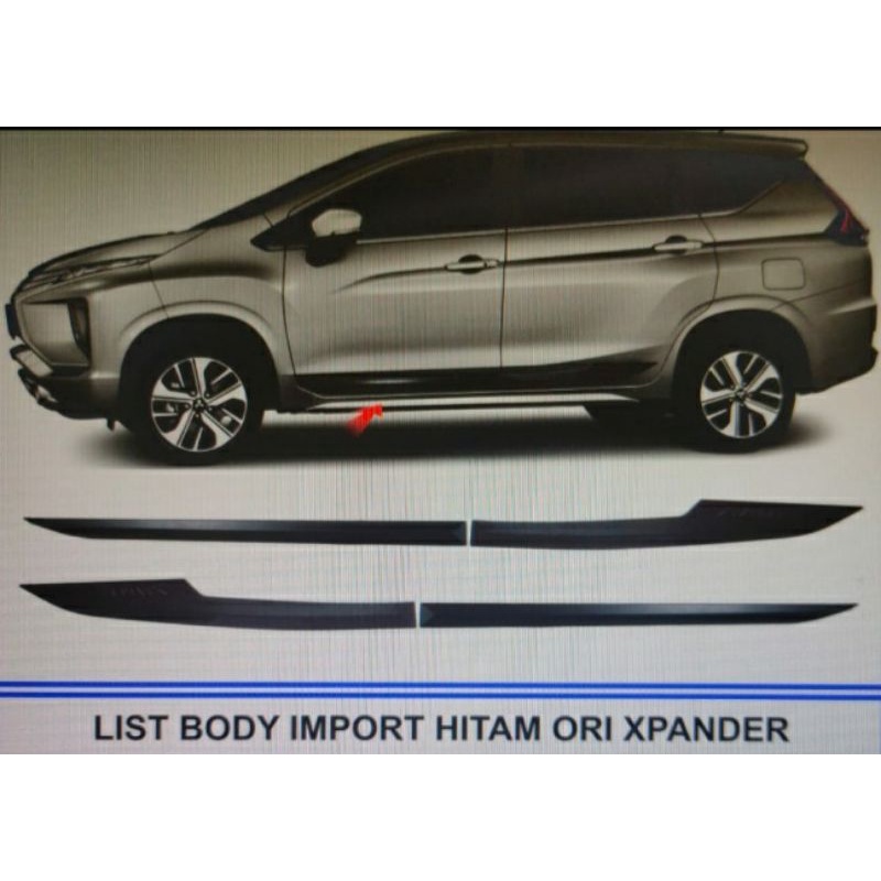 Jual LIST BODY XPANDER WARNA HITAM | Shopee Indonesia