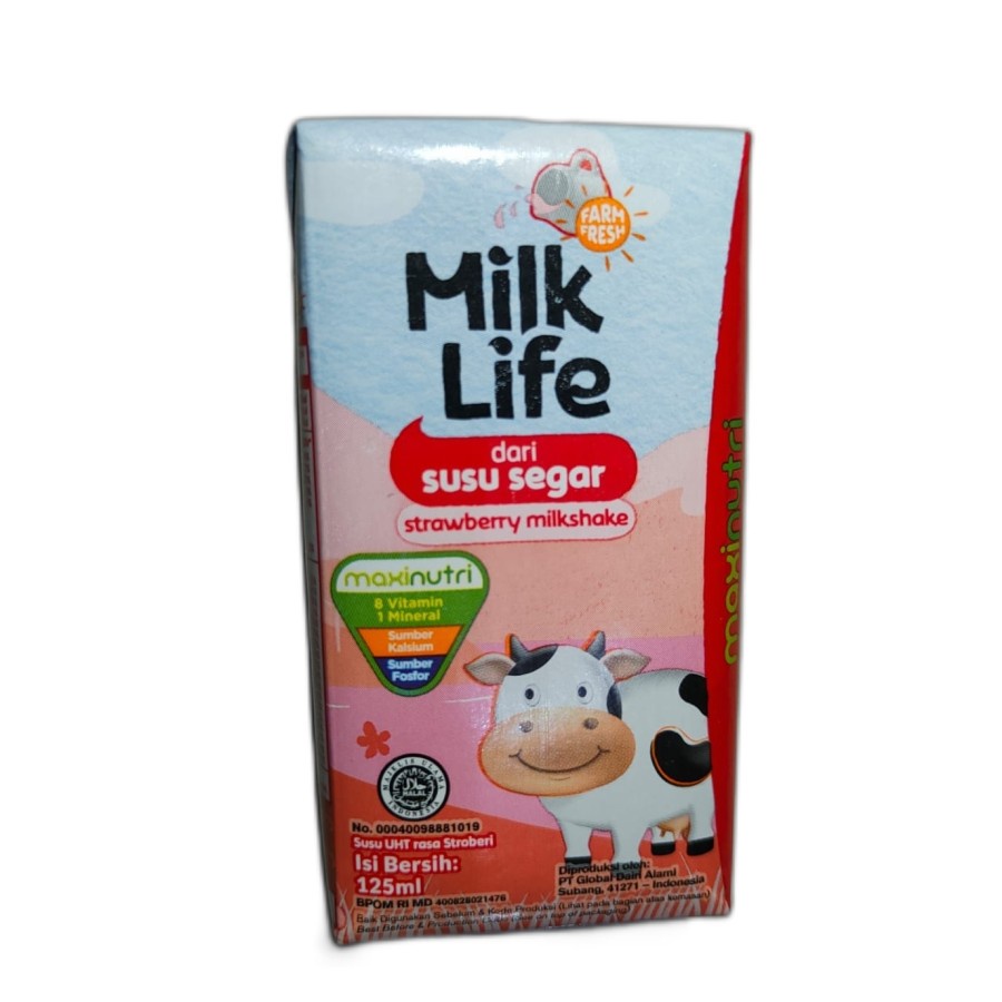 Jual Milk Life Susu UHT Stroberi [115 mL] | Shopee Indonesia