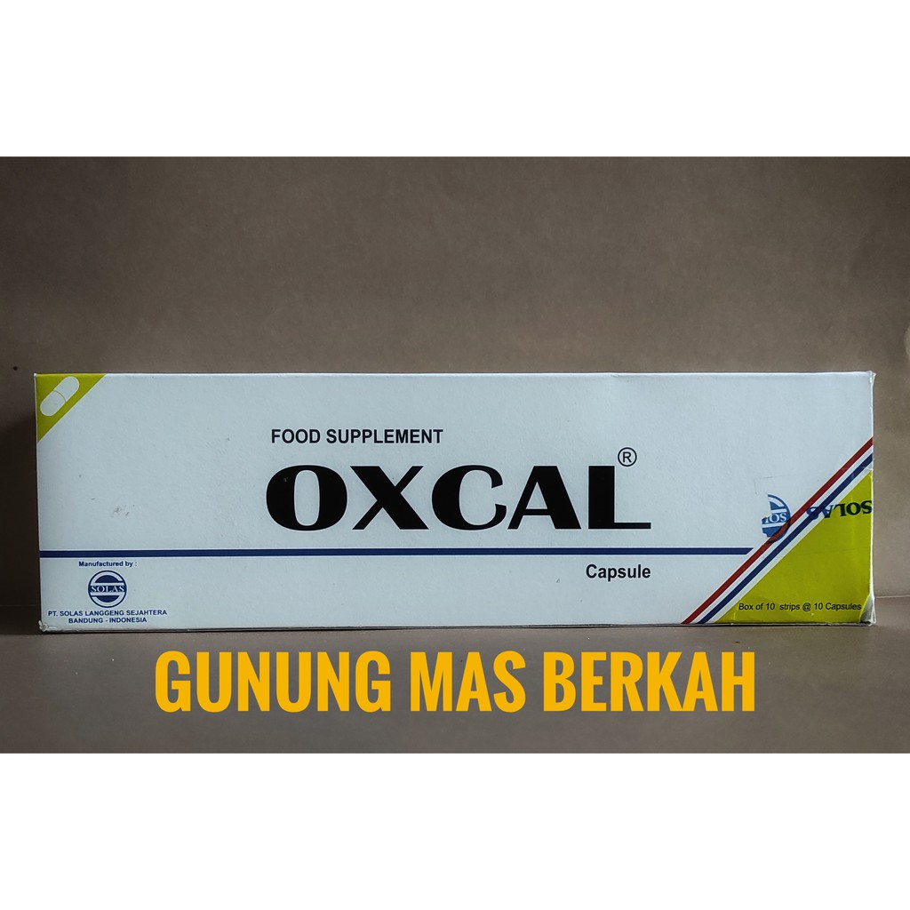 Jual OXCAL oxcal 10 Kapsul - suplemen kalsium masa pertumbuhan dan ...
