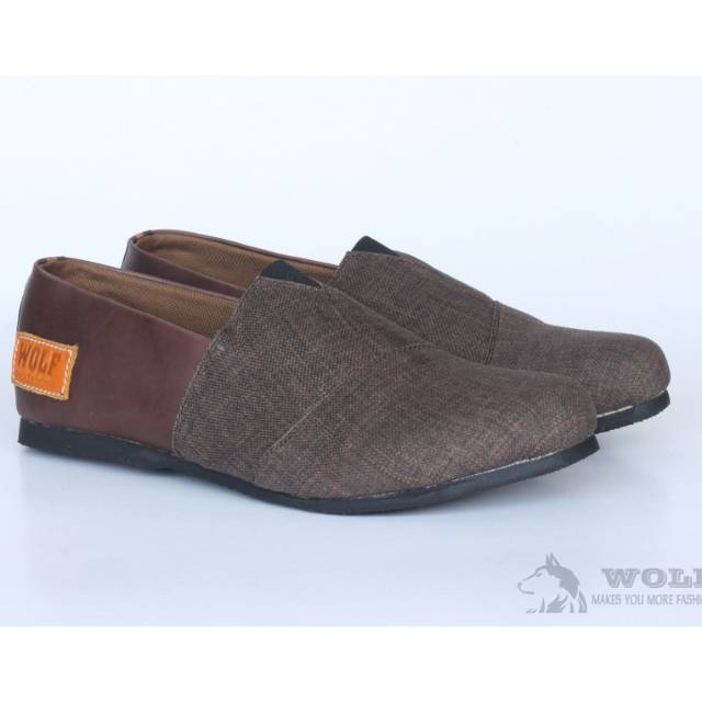 Jual SEPATU SLOP PRIA KEREN SLIP ON MURAH KULIT ASLI WOLF ORIGINAL ...