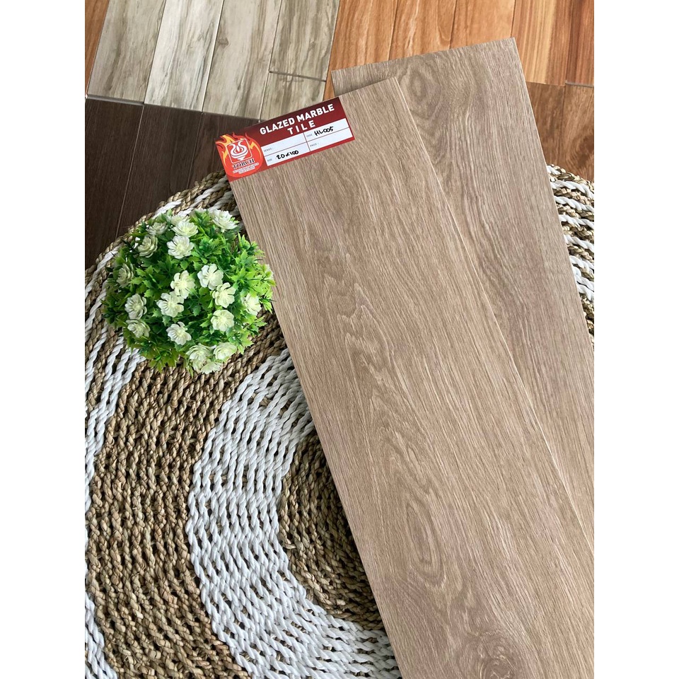 Jual Granit torch | Granit Lantai wood glazed | 20x100 motif kayu cutting | Shopee Indonesia