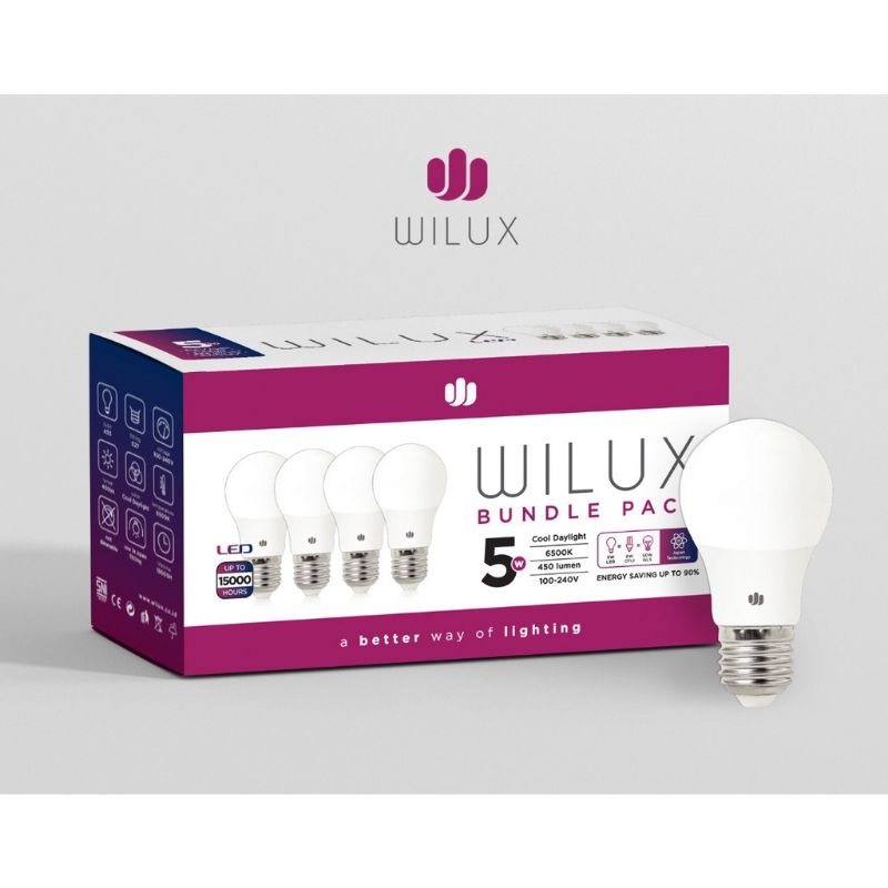 Jual Lampu LED bulb WILUX BUNDLE PACK 5W - 7W - 9 W. (1 dus isi 4 Pcs ...