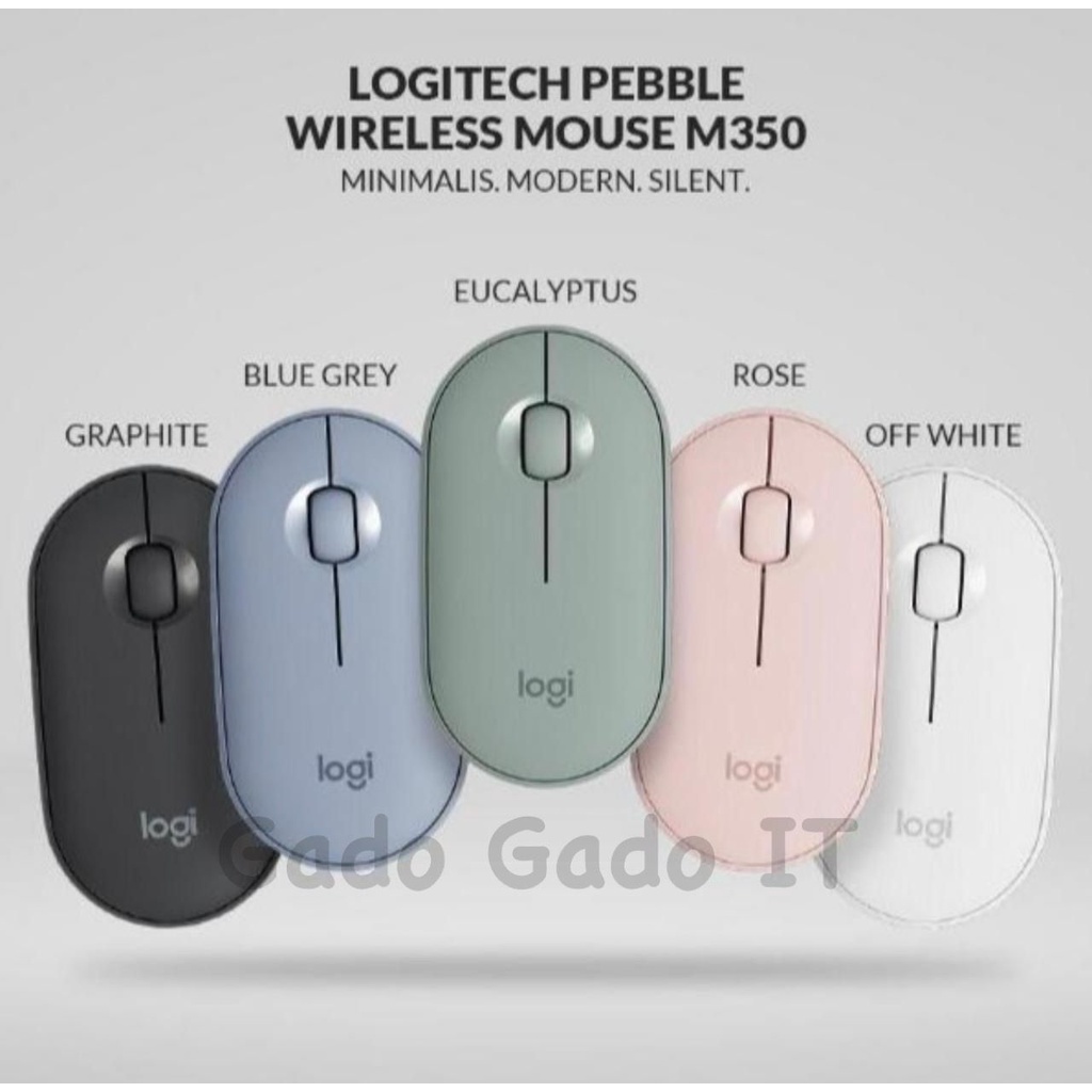 Jual LOGITECH M350 PEBBLE Wireless Optical Mouse ORIGINAL & GARANSI RESMI | Shopee Indonesia
