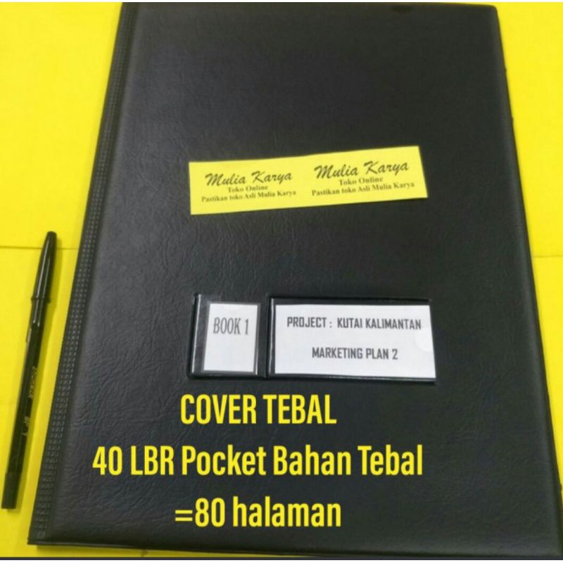 Jual Map Dokumen Cover Tebal 40 Lembar Motif Kulit Plastik Tebal ...