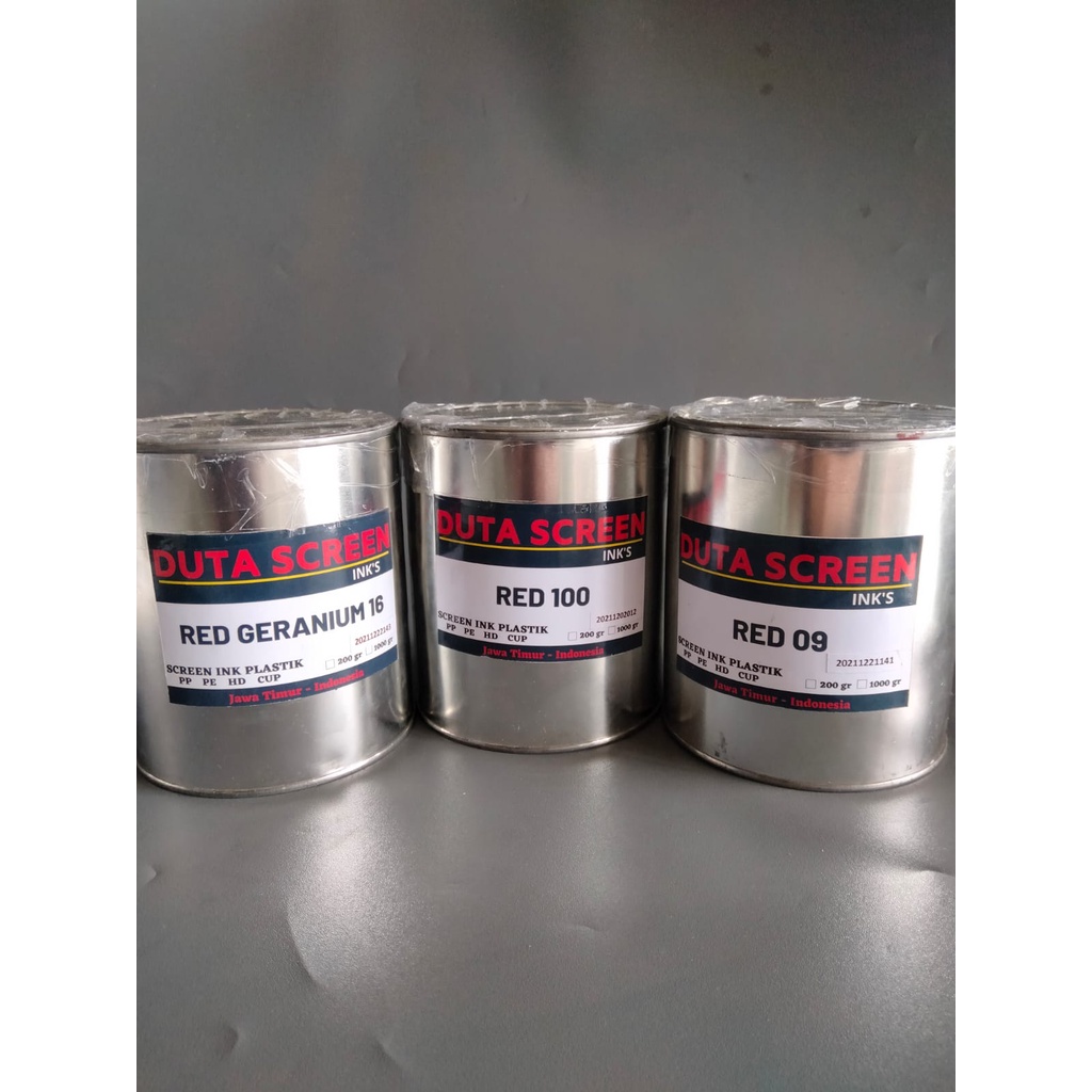 Jual Tinta Sablon Plastik PP HD PE HDPE MERK DUTA SCREEN | Shopee Indonesia
